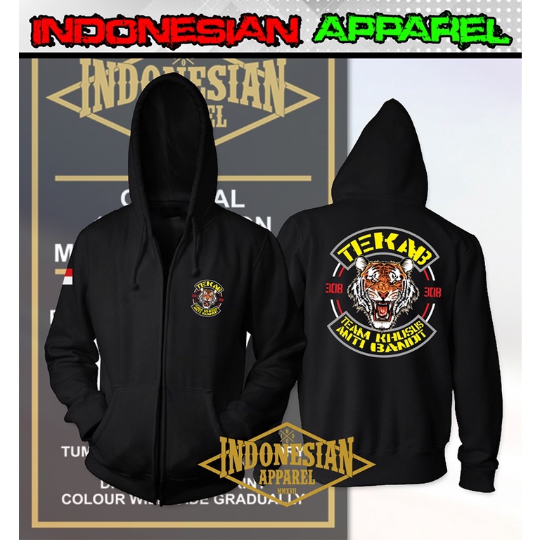 Jual Hoodie Zipper Distro Jaket Bareskrim TEKAB 308 Team Khusus Anti ...