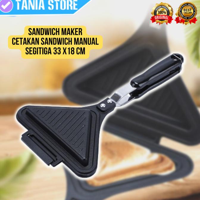 Jual Cetakan Pemanggang Roti Sandwich Segitiga Toaster Maker Manual ...