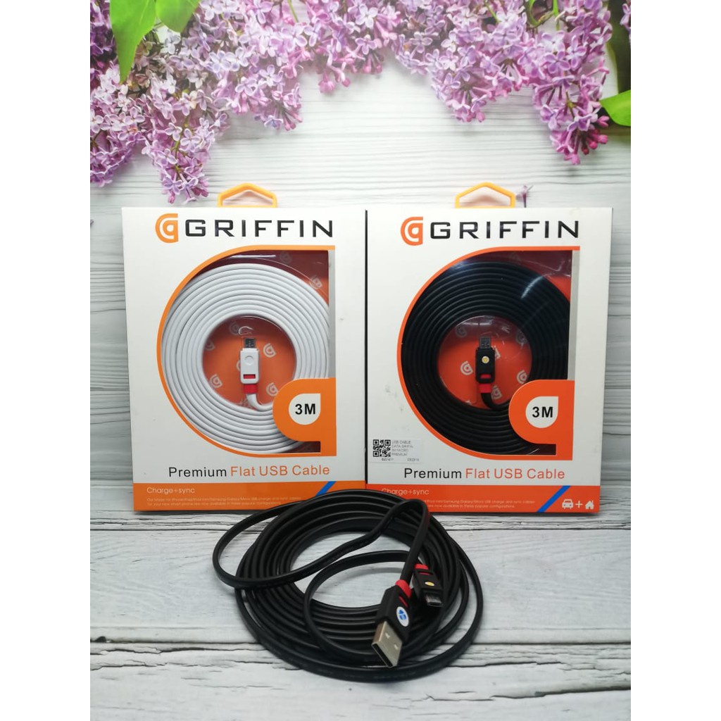 Jual KABEL DATA USB GRIFFIN MICRO PREMIUM (3 METER) | Shopee Indonesia