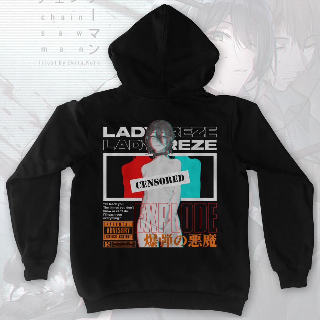 Jual Hoodie Lady Reze Explode Anime Manga Chainsaw Man | Shopee Indonesia