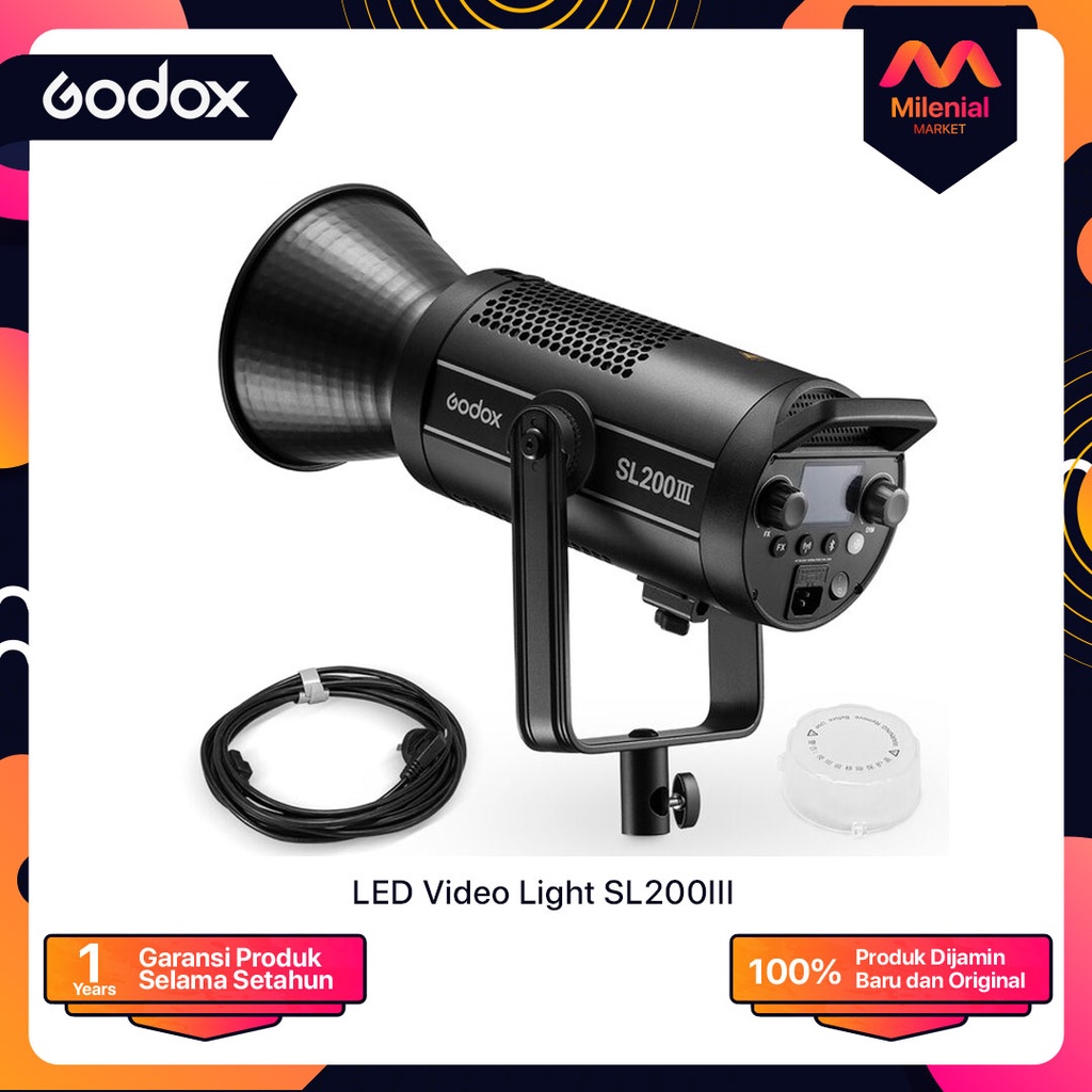 Jual Led Godox SL200 III SL-200 III 5600K 200W Bowens Mount SL200III ...