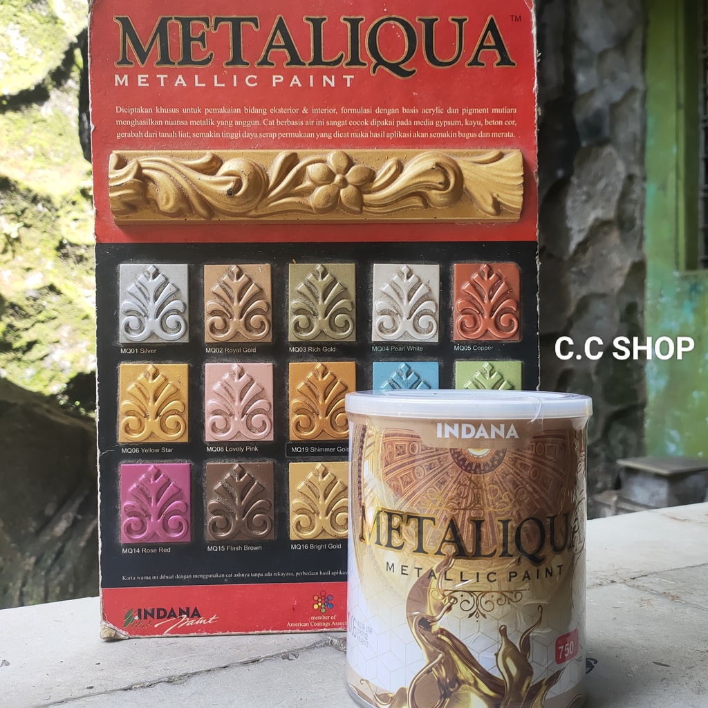 Jual METALIQUA Cat Metalik / Metallic Paint 750 cc / Cat emas untuk ...