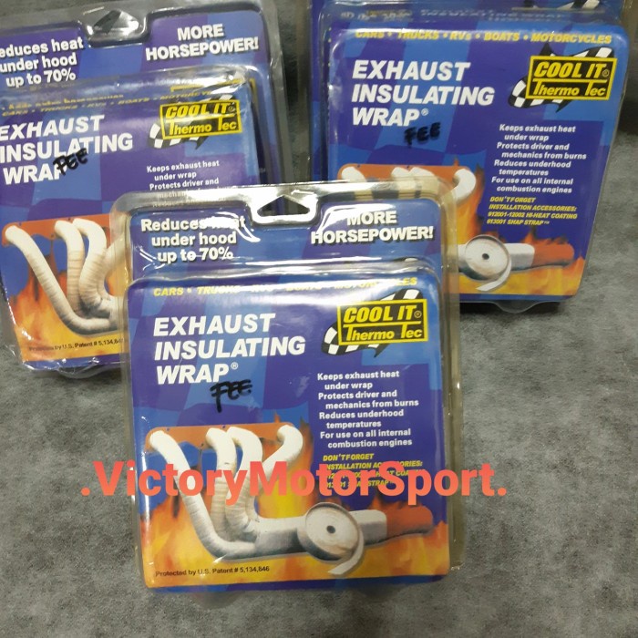 Jual Pembungkus Header Knalpot Cool It Exhaust Wrap Mobil dan Motor ...