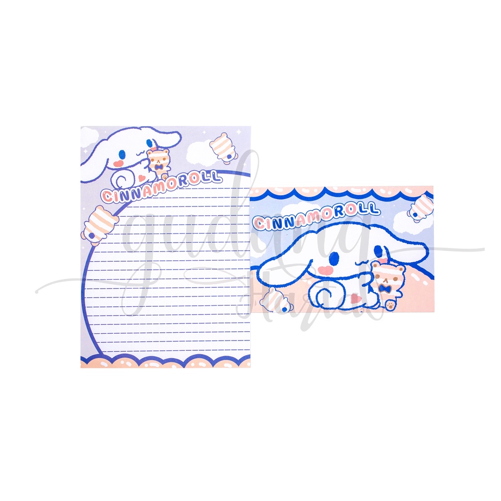 Jual Kertas Surat Amplop Cinnamoroll Kertas Bergaris Motif Kartun ...