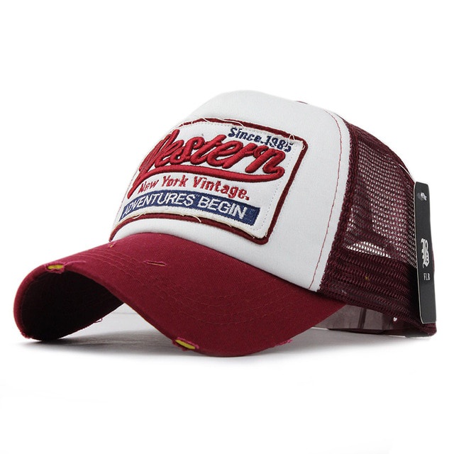 Jual Topi Pria Trucker Mesh Model Western New York Import Murah ...