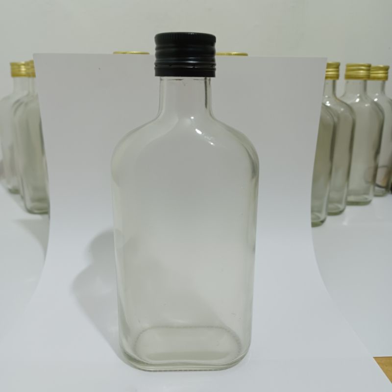 Jual Botol madu 250ml botol kaca madu kecil botol beling madu botol gepeng | Shopee Indonesia