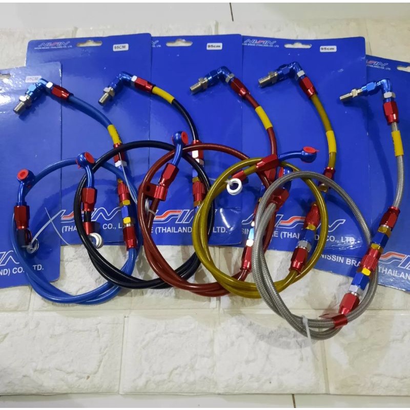 Jual Selang Rem Nissin Model Psi Carbon 95cm Thailand Universal ...