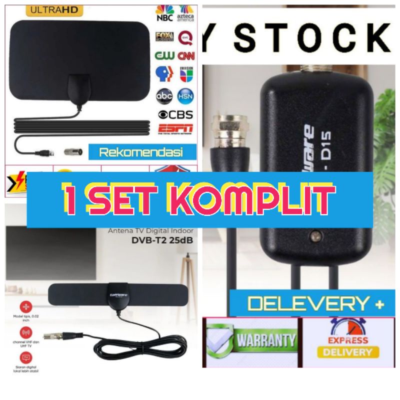 Jual SET KOMPLIT ANTENA PLUS BOSTER TAFFWARE | Shopee Indonesia