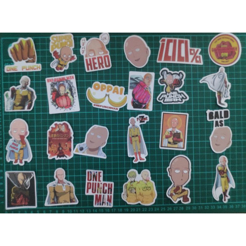 Jual 24 pcs Sticker One Punch Man Anime Gambar Tempel Stiker Laptop HP ...