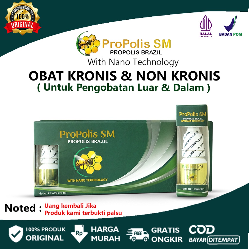 Jual Propolis SM Original With Nano Technology Bpom Halal Mui ...