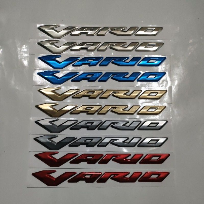 Jual Emblem Vario Original 3D Ukuran 19X2 (2 Pcs) | Shopee Indonesia
