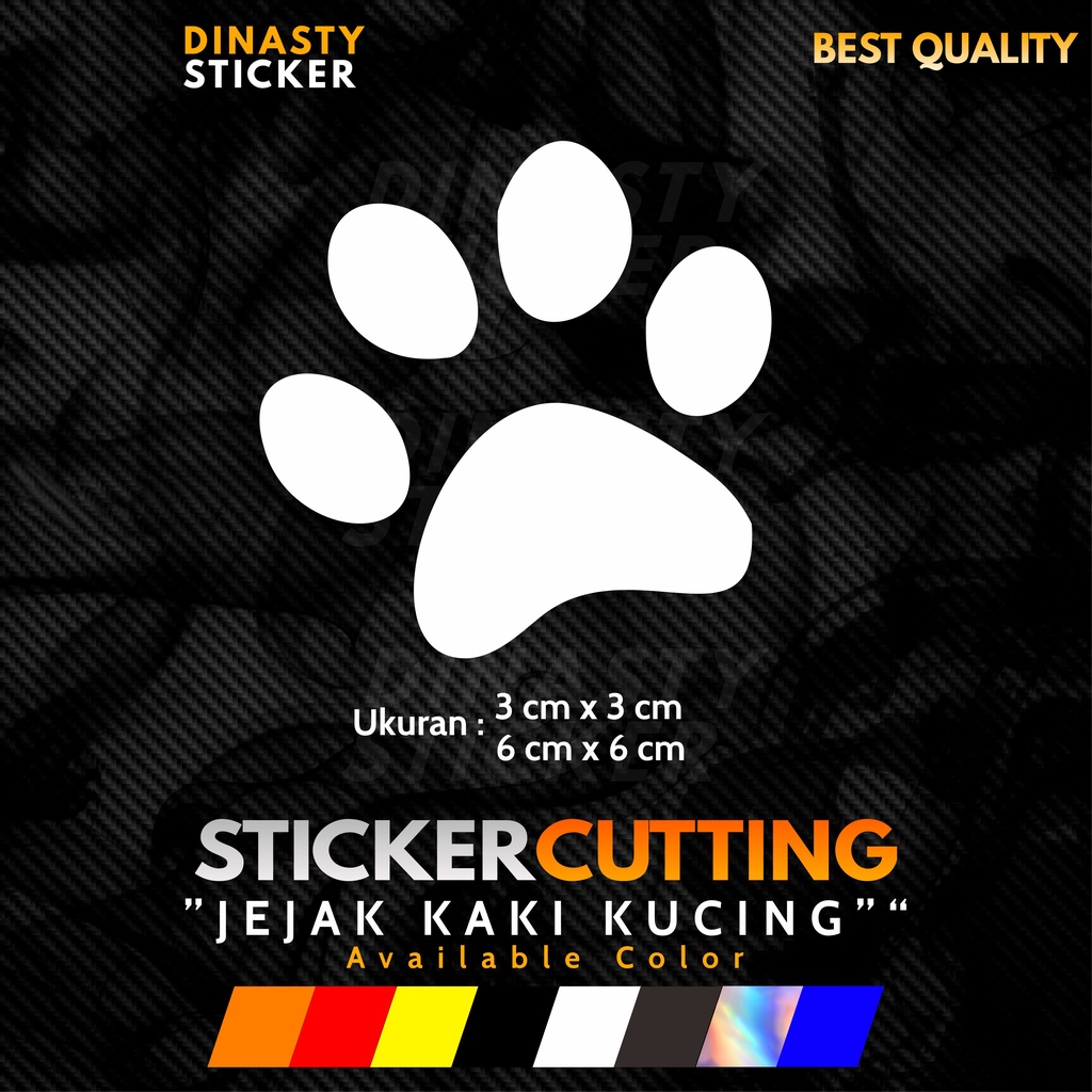Jual STICKER STIKER CUTTING JEJAK TAPAK KAKI KUCING CAT LOVERS | Shopee ...