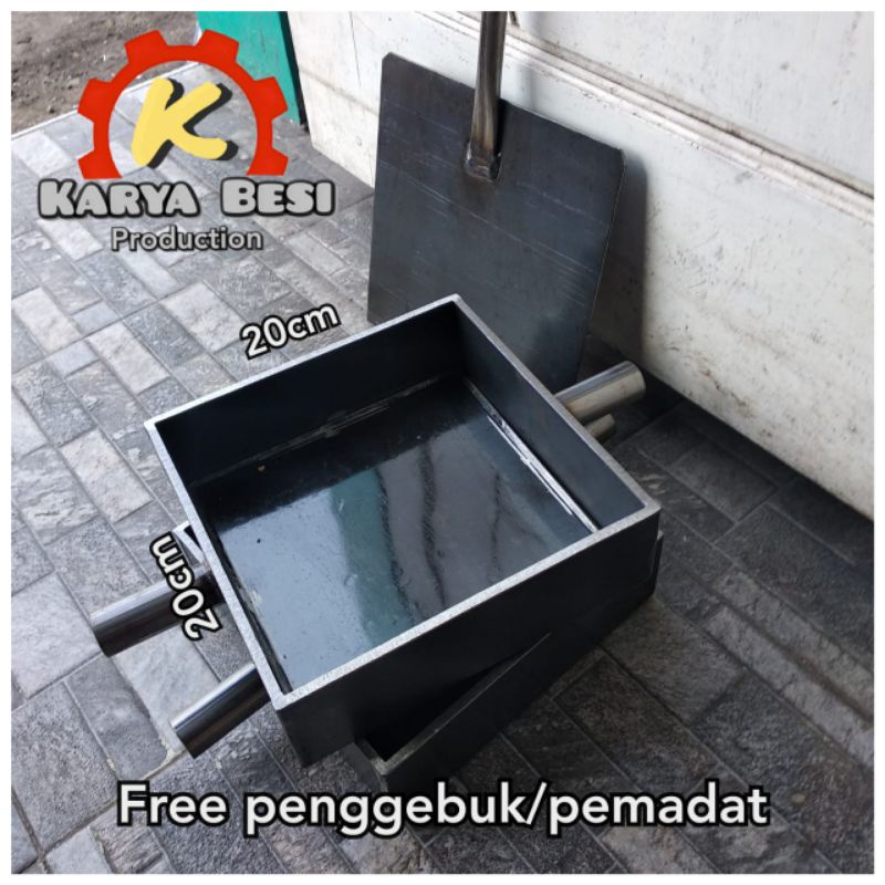 Jual Tinggi/tbl 8cm hsl jadi/Cetakan paving persegi 20x20cm | Shopee ...