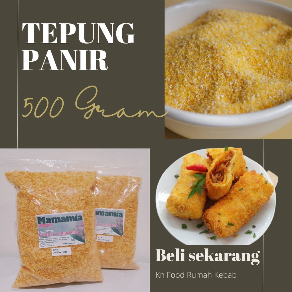 Jual Panko Breadcrumbs / Tepung Panir / Tepung Roti 500g | Shopee Indonesia