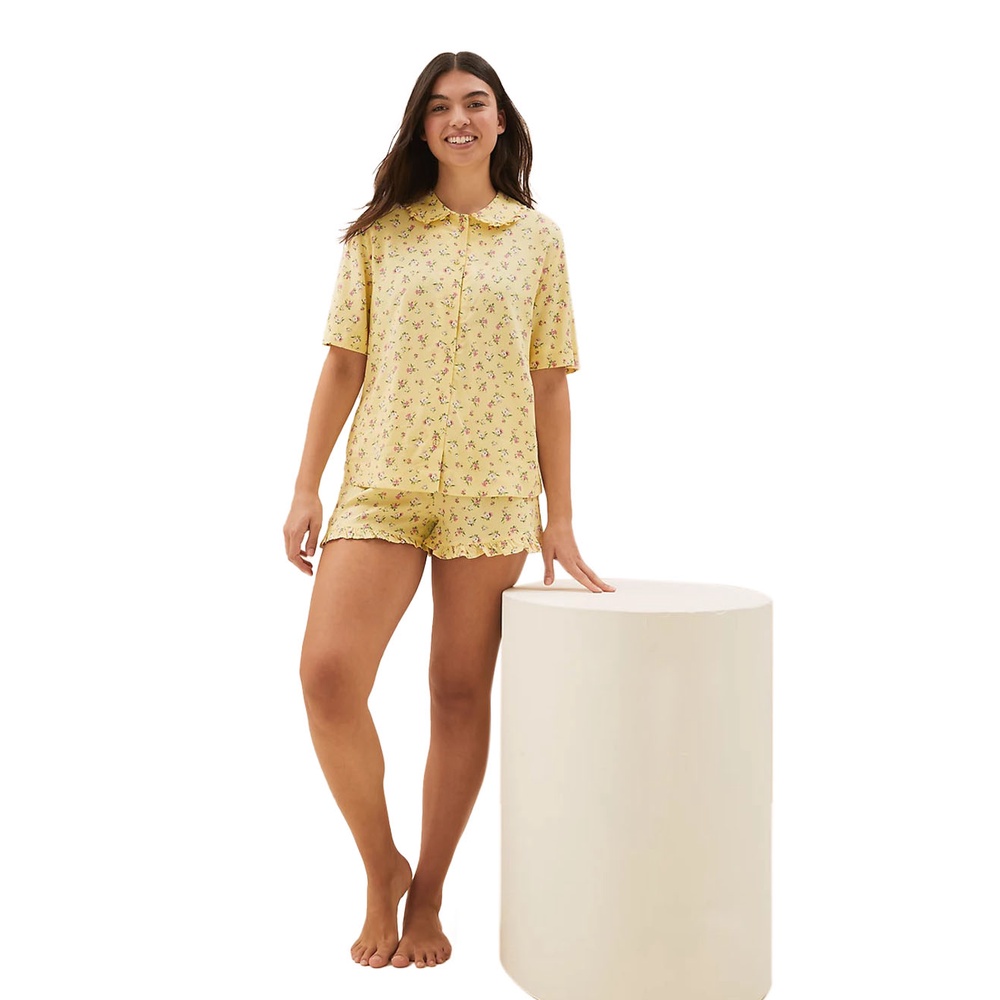 Jual M&S - Pakaian Tidur Wanita - Woven Revere Short Pyjama Set ...