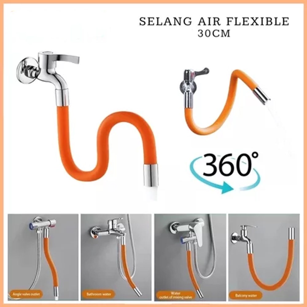 Jual Sambungan Kran Air Fleksibel 360 Derajat Selang 30 CM - Sambungan ... Jual Sambungan Kran Air Fleksibel 360 Derajat Selang 30 CM - Sambungan ...