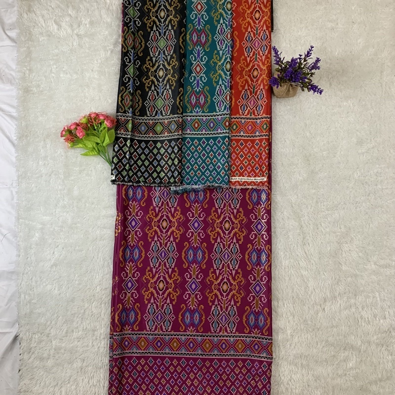 Jual BATIK SUTRA FOIL HALUS Motif Songket (per 1 M) Lebar 1.15M Bisa ...