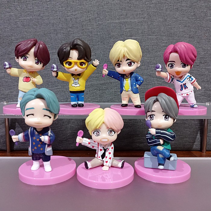 Jual WEVERSE Action Figure BTS set isi 7 pcs - bts A BTS/ARMY/EXO/BLINK ...