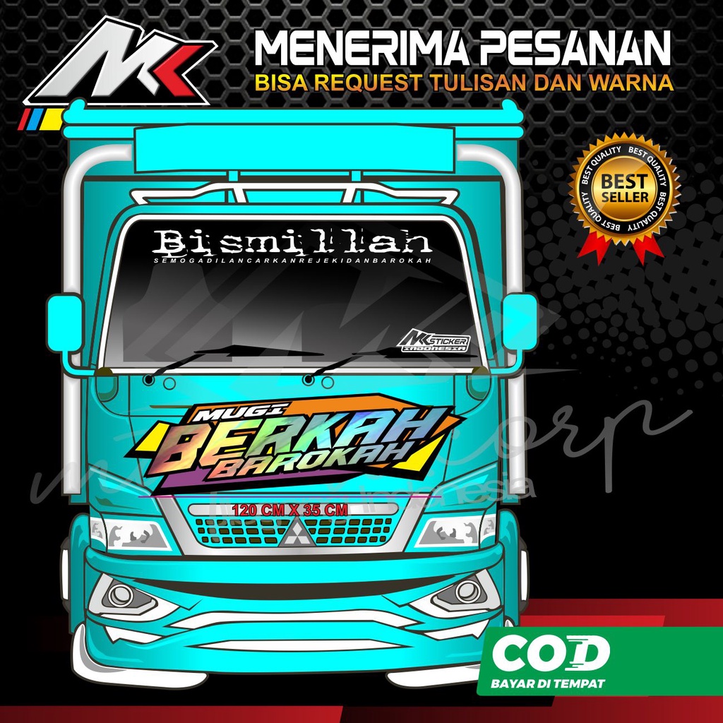 Jual [PROMO] STICKER TRUK CUSTOM BAHAN HOLOGRAM MURAH DAN BERKUALITAS ...