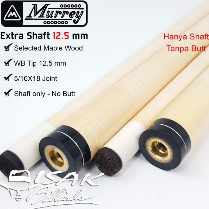 Jual Extra Shaft Murrey Cue 12.5 Mm Billiard Cues Stick Kepala Stik ...