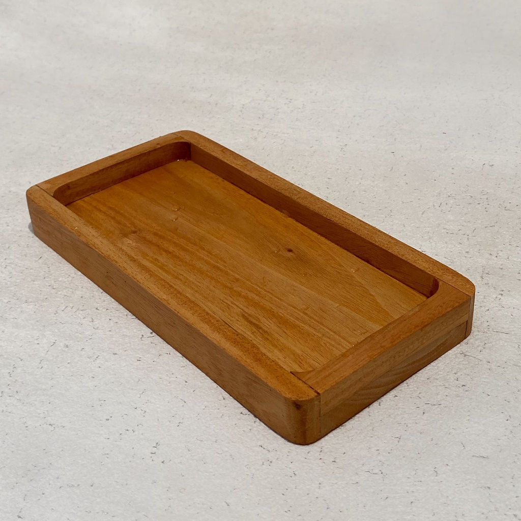 Jual Tatakan / Nampan Kayu Persegi Panjang 20x10cm Wooden Tray | Shopee ...