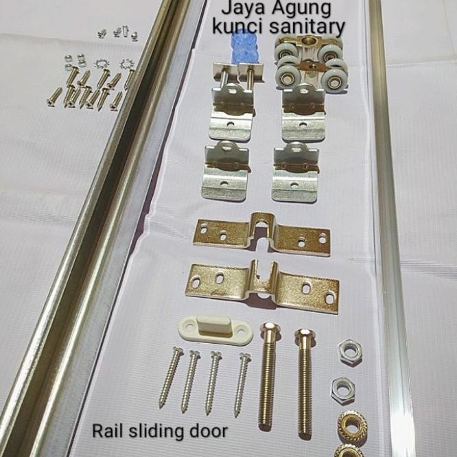Jual Rel Pintu Sliding /Geser Galvanis Panjang 1,8 Meter | Shopee Indonesia