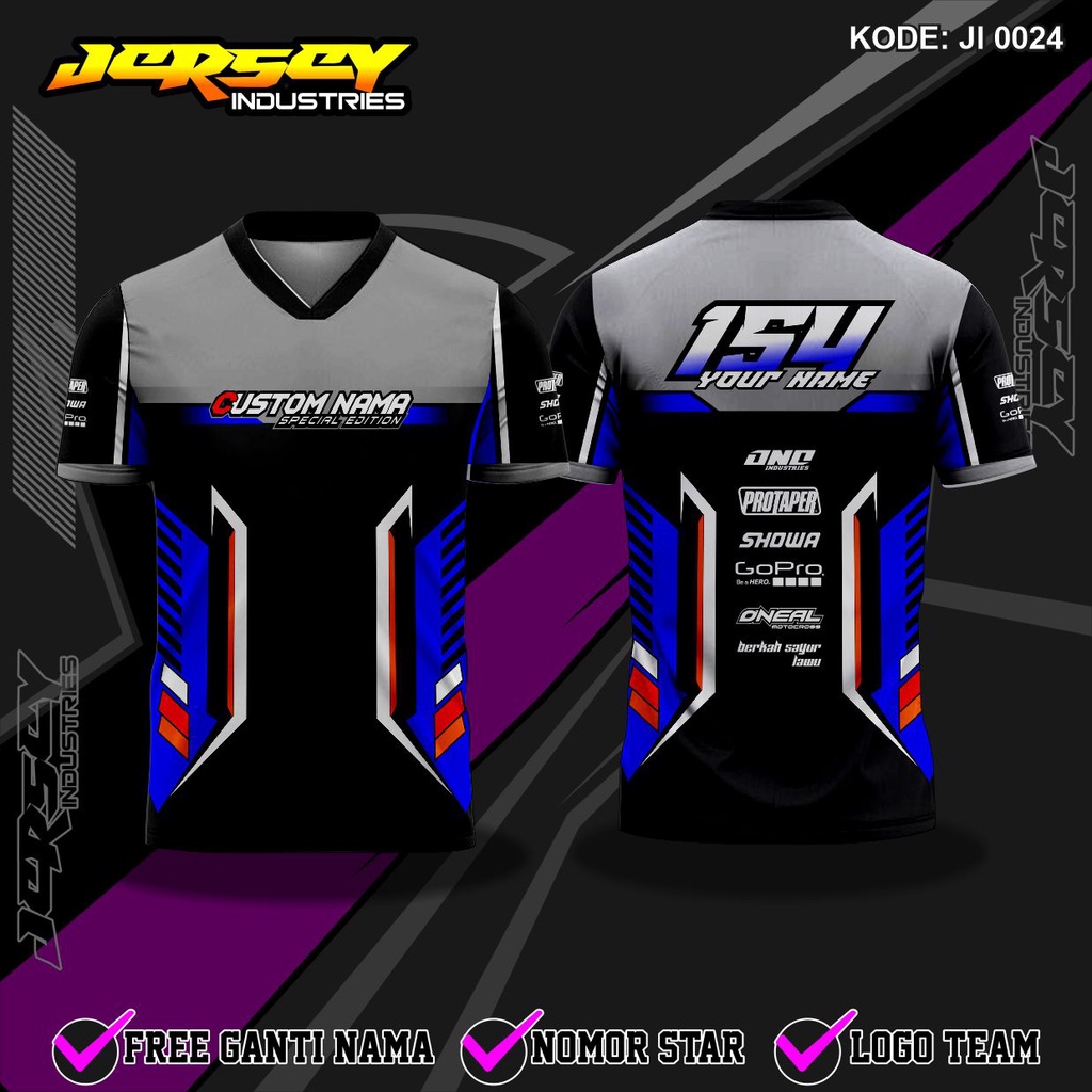Jual Jersey Racing Sport Full Printing, Baju Jersey Team Racing Balap ...