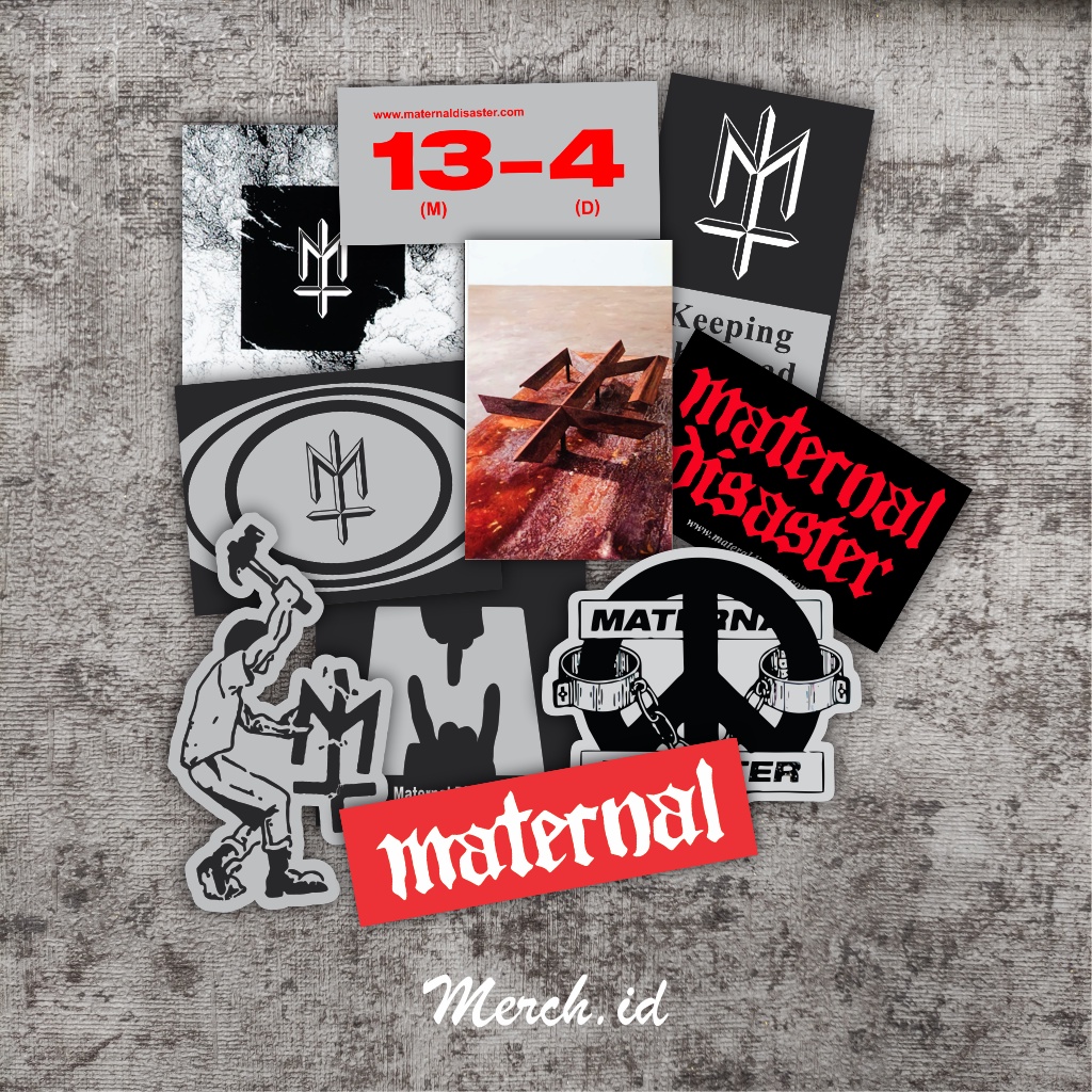Jual Stiker distro brand MATERNAL set 3 / Sticker Pack | Shopee Indonesia