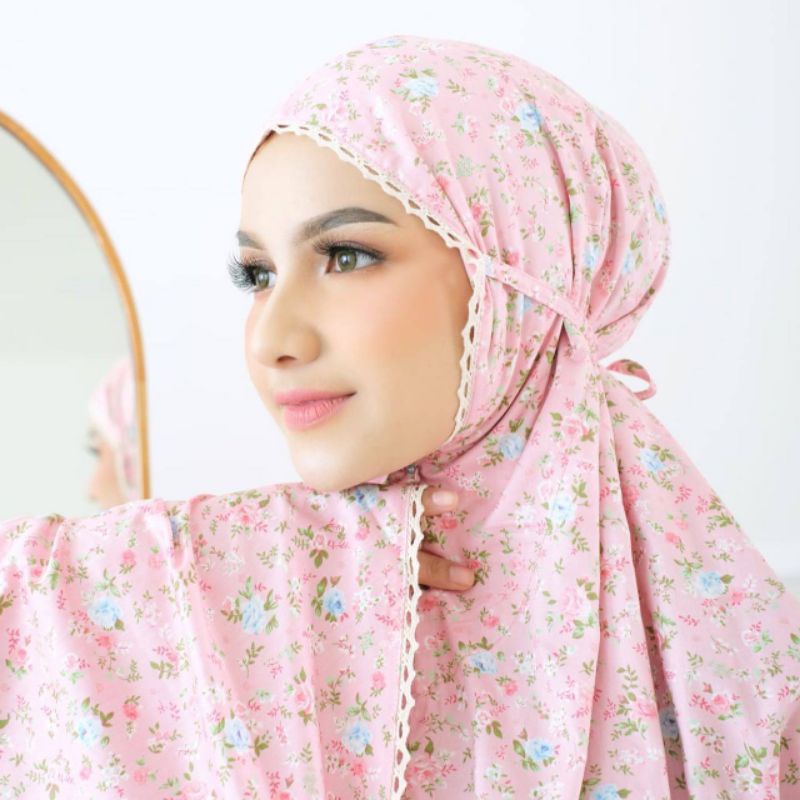 Jual Mukena Katun Jepang Zlassica Pocket Spring Roses Dustypink ...