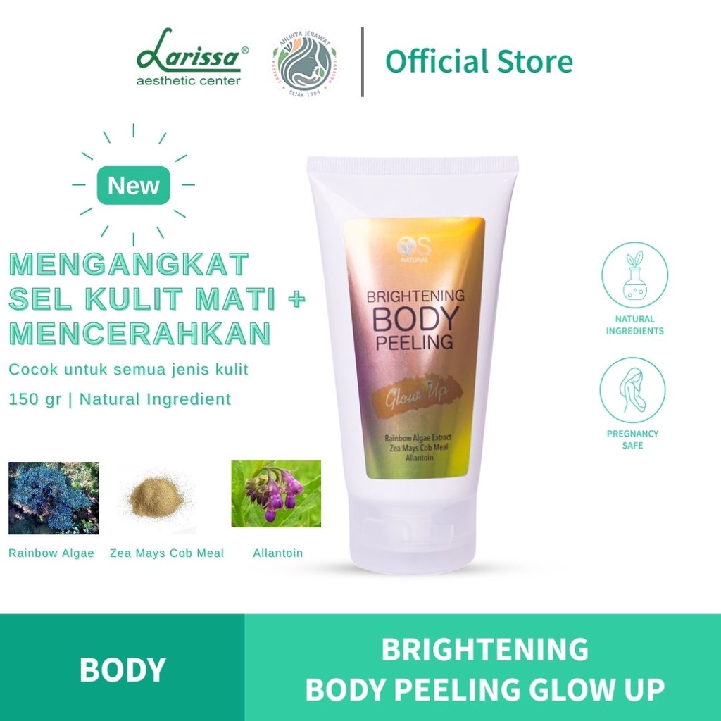 Jual Larissa BRIGHTENING BODY PEELING - Body Scrub Untuk Mengangkat Sel ...