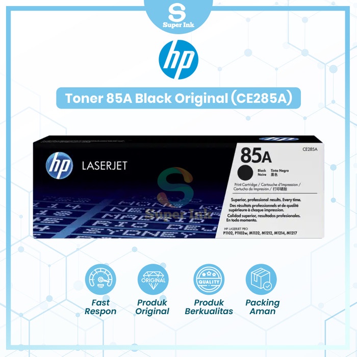 Jual Toner Printer HP Laserjet 85A Black Original (CE285A) | Shopee ...