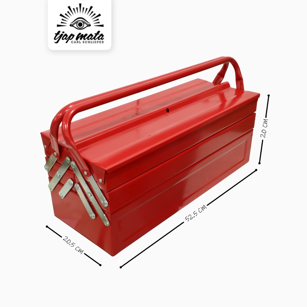 Jual TJAP MATA / CAP MATA Tool Box Besi 3 Susun (Merah) | Shopee Indonesia