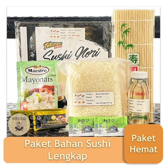 Jual Paket Bahan Sushi Lengkap Murah dan Praktis Halal | Shopee Indonesia