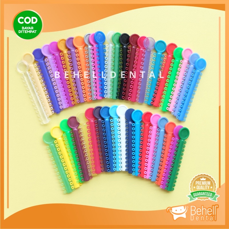 Jual 5Pics Karet Behel Gigi Motif Power O Ring Bulat PREMIUM TEBAL ...