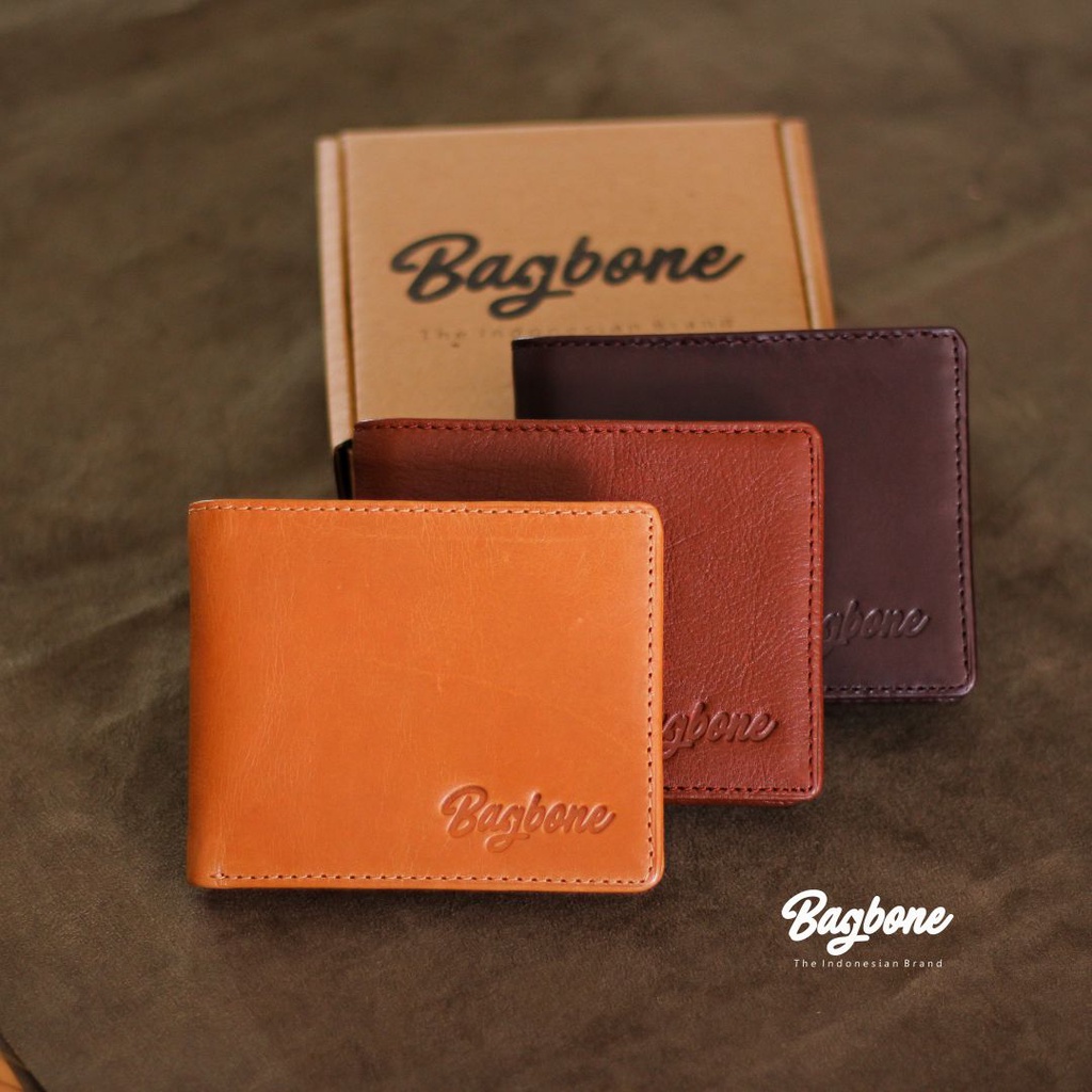 Jual Bagbone Leather DOMPET Kulit pria men wallet kulit asli full grain ...
