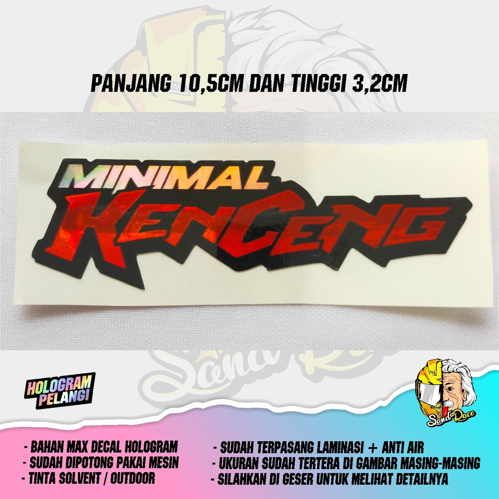 Jual stiker minimal kenceng original / stiker minimal bensil full ...