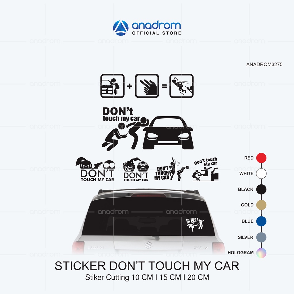 Jual Sticker Dont Touch My Car I Sticker Kaca Mobil I Anadrom 3275
