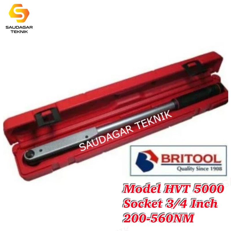 Jual Kunci Momen BRITOOL HVT 5000 Kunci Torsi Torque Wrench 3/4 Inch ...