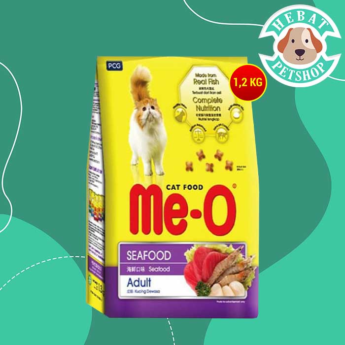 Jual Makanan Kucing Meo Seafood 1,2 kg Dry Catfood Adult | Shopee Indonesia