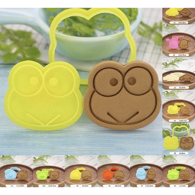 Jual Creative Cookie Mold Cartoon Cute 3D Pressure Cutg Cookie Cutter ...