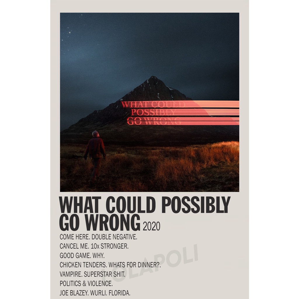 Jual Poster Cover Album What Could Possibly Go Wrong - Dominic Fike ...
