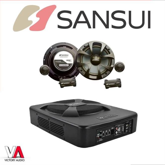 Jual Paket Audio Mobil Full Set Sound System Sansui Subwoofer Kolong ...