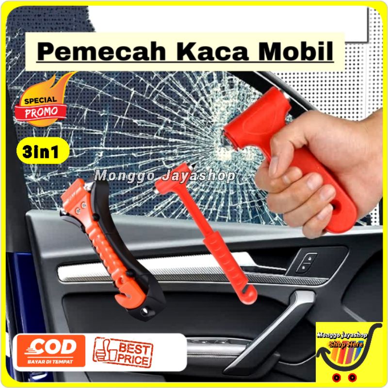 Jual 3in1 Palu Khusus Pemecah Kaca Mobil Alat Keselamatan Emergency Car ...