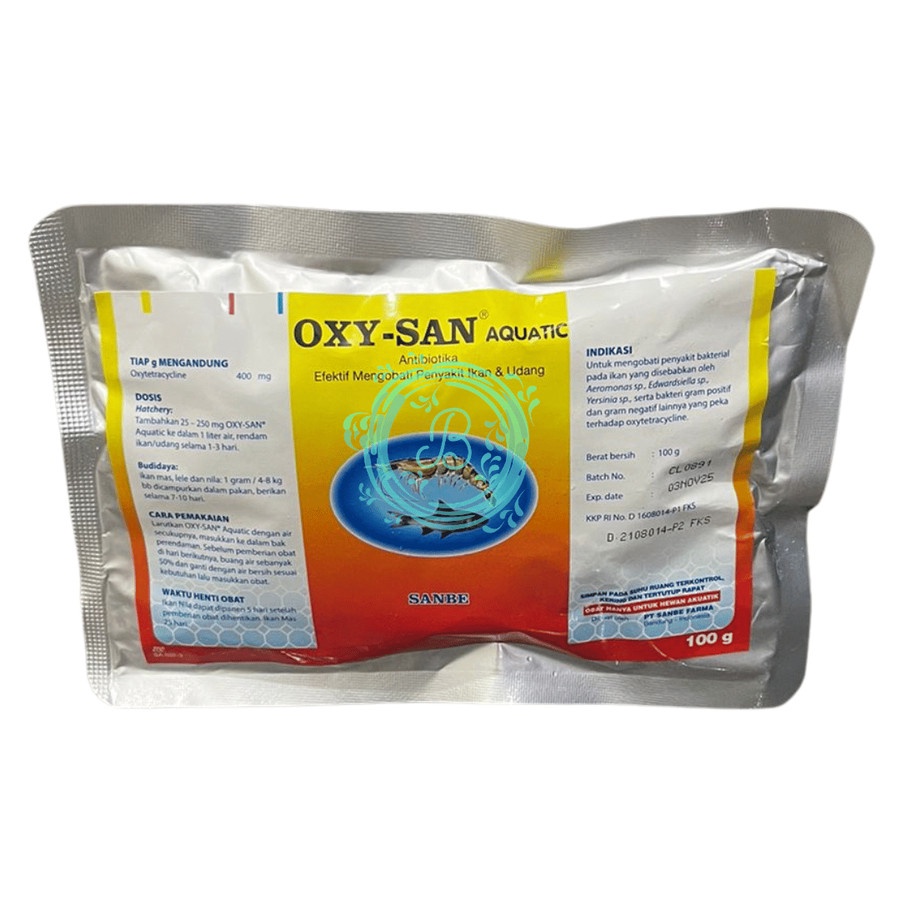 Jual Obat Antibiotik Oxysan 100gr Oxytetracyclin 400mg Oxy-San Ikan ...