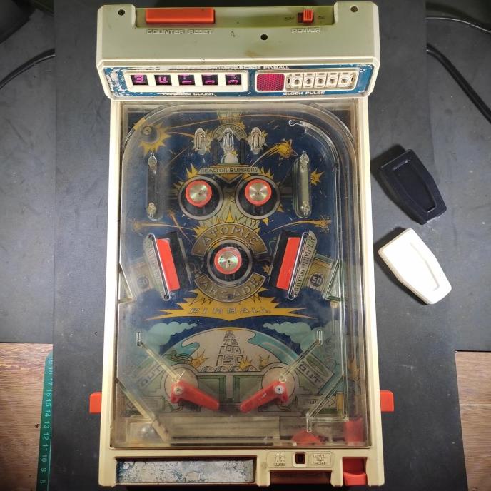 Jual Tomi Atomic Arcade Pinball Machine 1979 Vintage Game - Rare ...