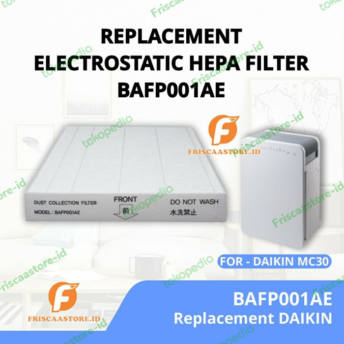 Jual DAIKIN MC-30 DUST COLLECTION FILTER / HEPA FILTER DAIKIN MC-30 ...