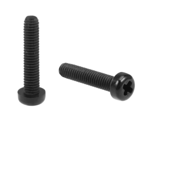 Jual Baut 4mm M4x40 mm M4 Black Round besi metal Screw 40mm M4x40mm ...