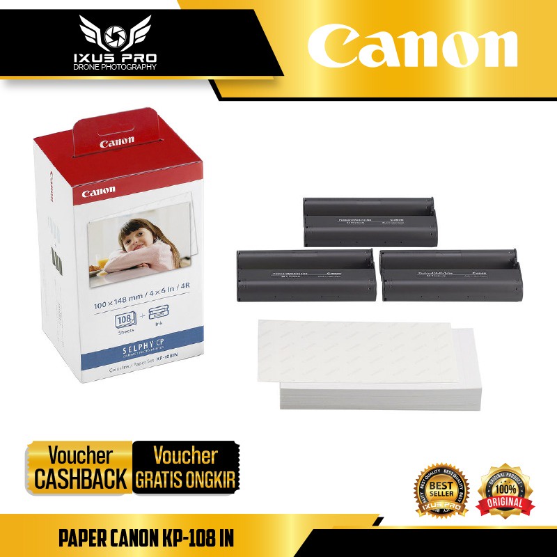 Jual PAPER CANON KP108IN / KERTAS KP108 SELPHY CP PRINTER | Shopee ...