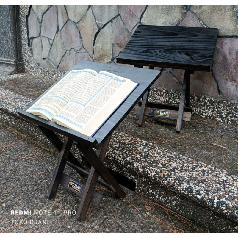 Jual Meja Baca Al Quran/ Meja Ngaji/ Meja Lipat Model Miring Kayu ...