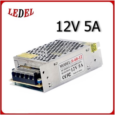 Jual Power Supply / Adaptor / Trafo 12V 5A adaptor cctv led strip 12volt 5ampere | Shopee Indonesia